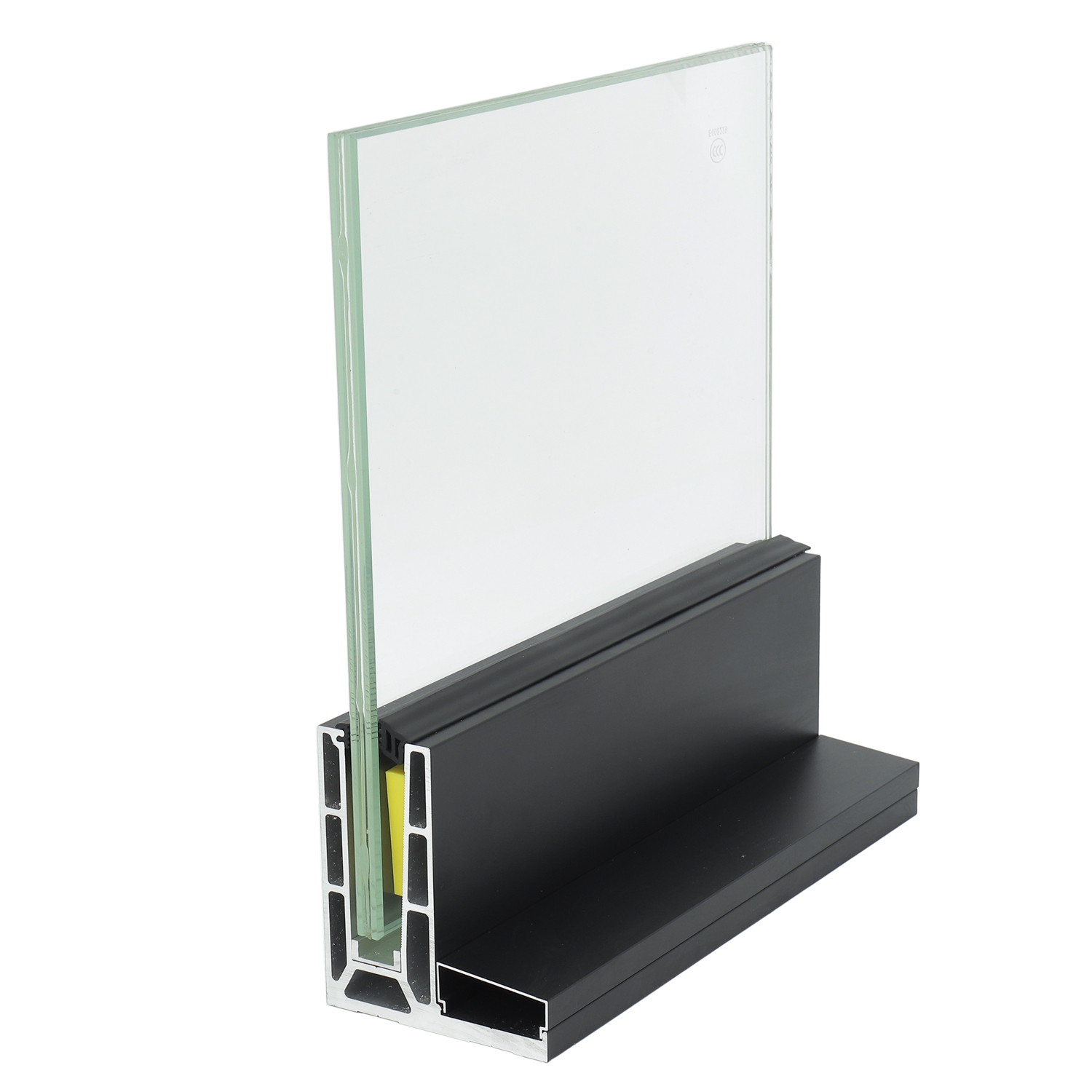 China A30 Floor-standing tempered explosion-proof full glass railing ...